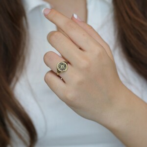 College Emblem Signet Ring,personalized Ring,custom Engraved Class Ring ...