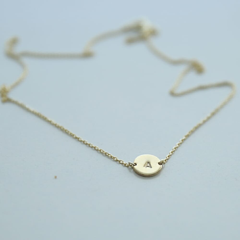 Choker Initial Necklace-gold Choker Necklace-dainty Chain - Etsy