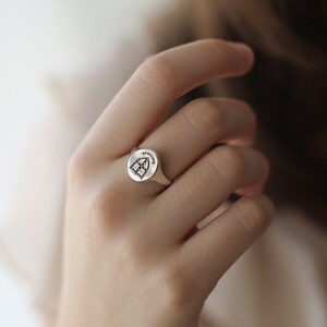Personalized Coat of Arms Signet Ring, Family Crest Rings, Family Crest ...