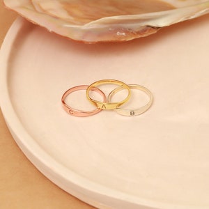 14k Gold Custom Name Ring,personalized Ring,stacking Rings,initial Ring,dainty Ring,bridesmaid ...