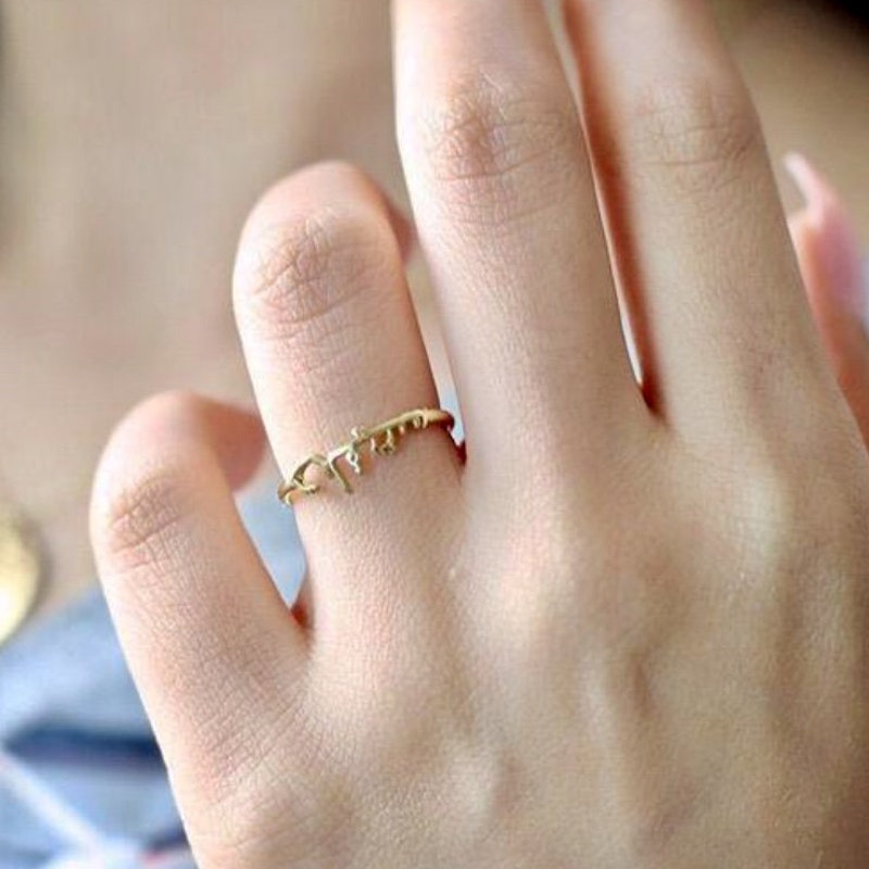 Arabic Rings - Etsy
