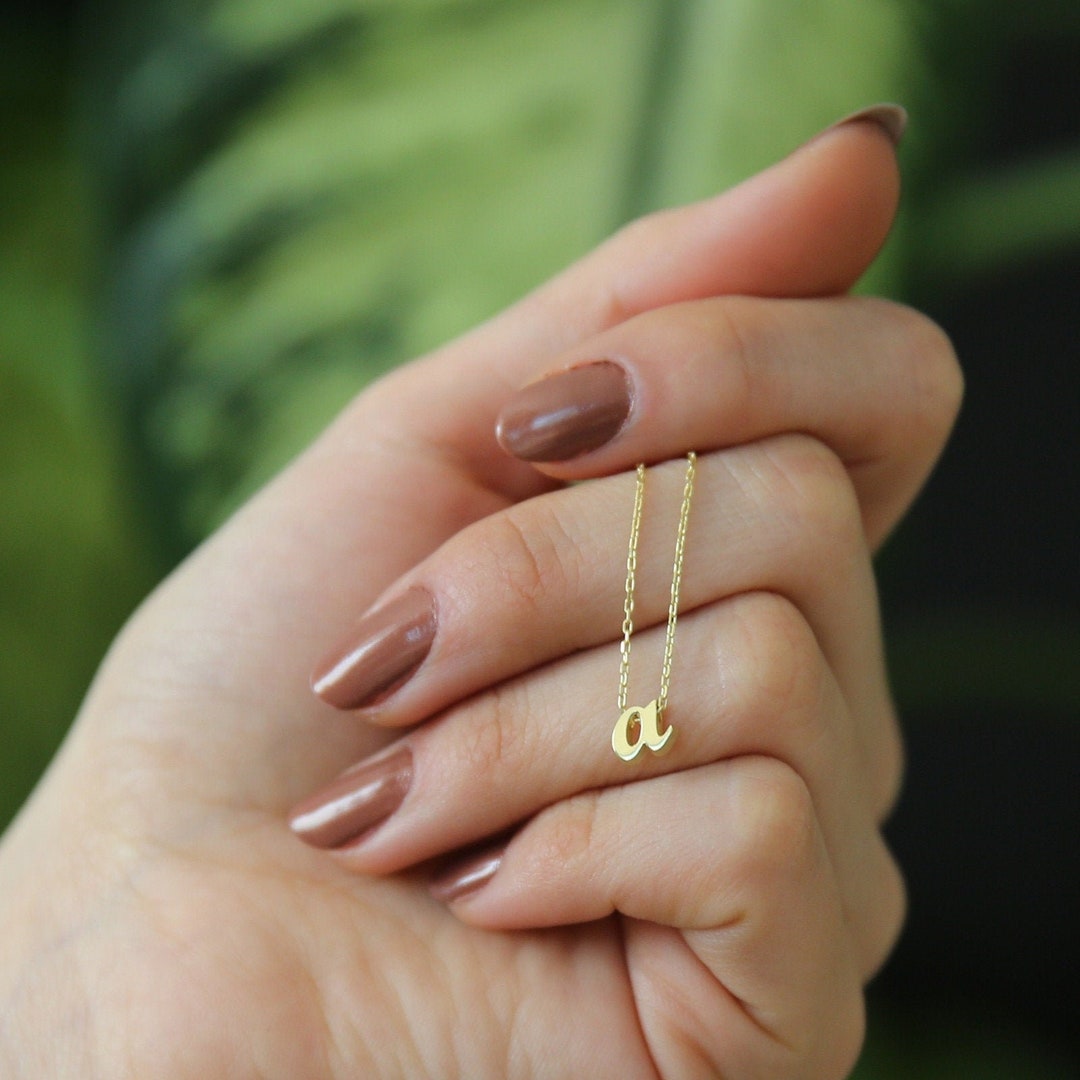 Dainty Initial Necklace, Custom Letter Necklace,minimalist Necklace ...