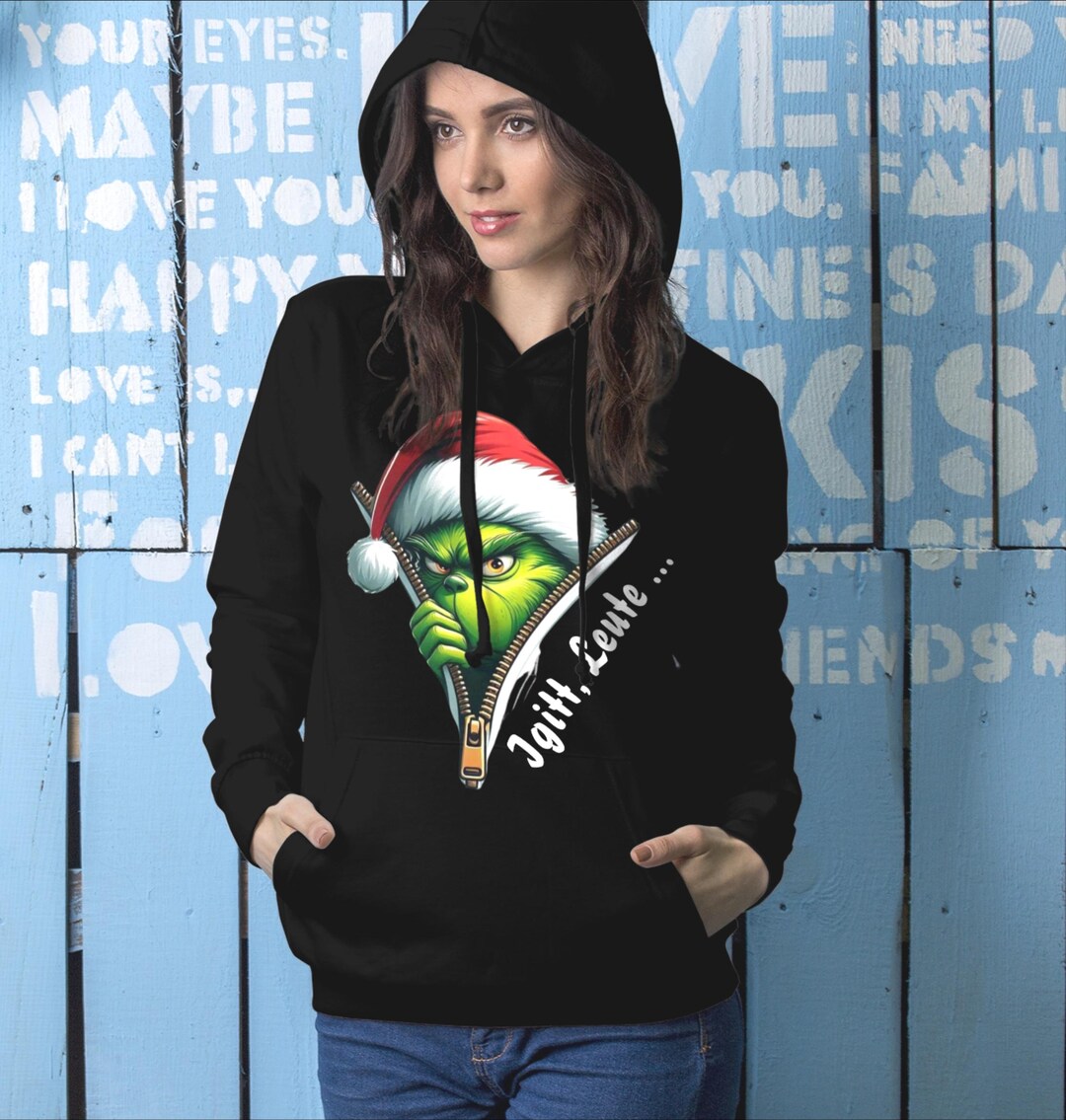 Cotton Eww People Merry Grinchmas Hoodie, Christmas Grinch Shirt ...