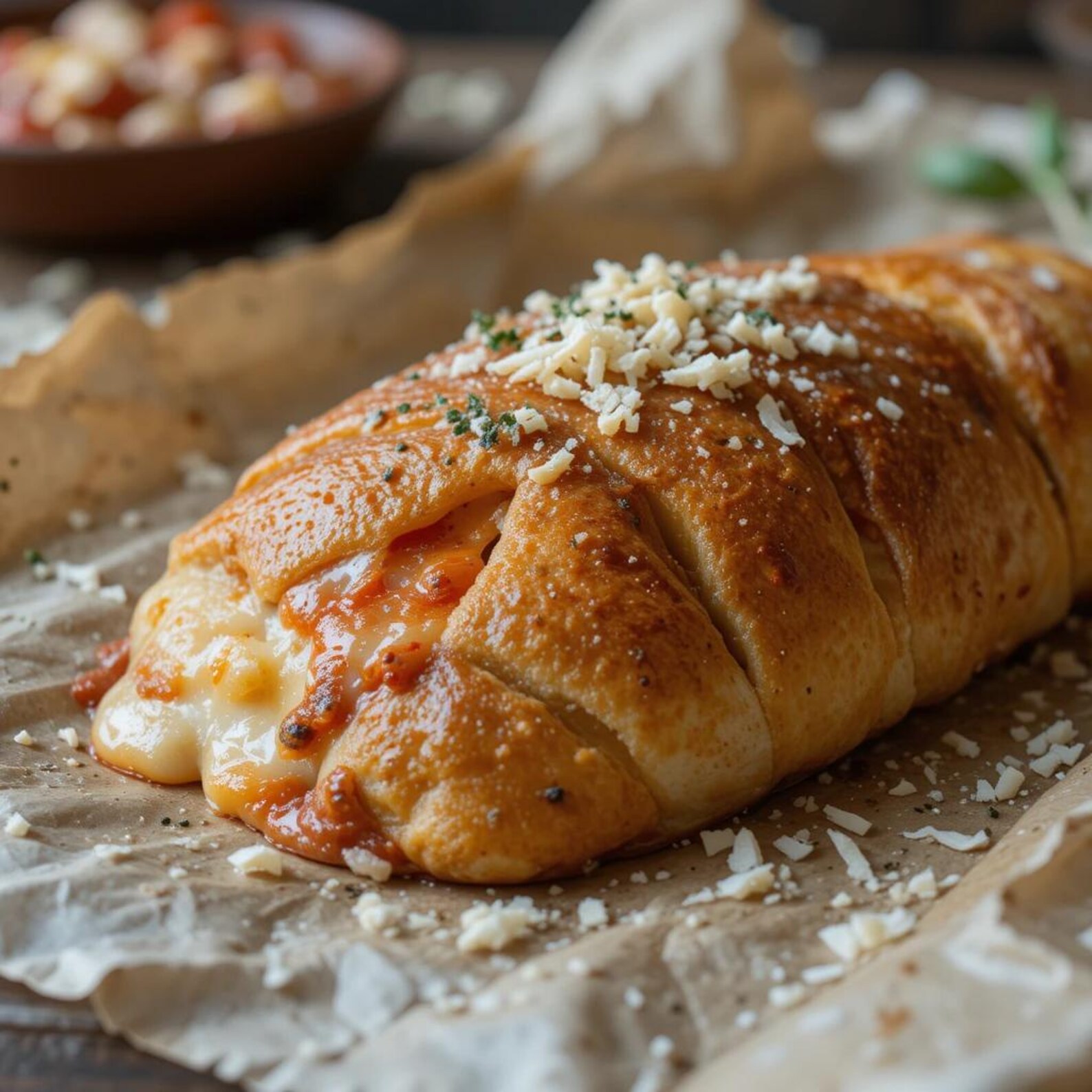 Best Calzones Recipe | Homemade Stuffed Pizza Pockets | Easy Italian ...