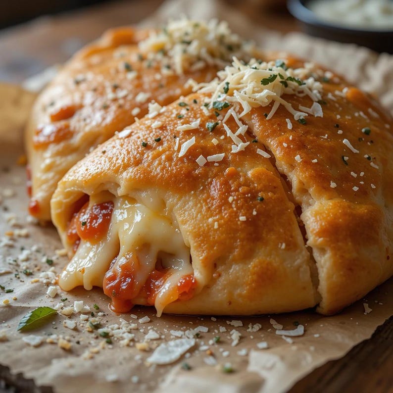 Homemade Calzones Recipe: Stuffed Pizza Pockets (digital PDF) - Etsy
