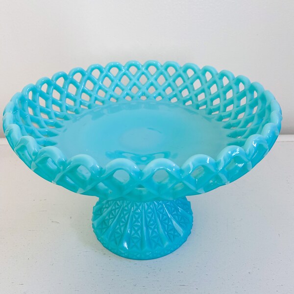 Turquoise Milk Glass - Etsy