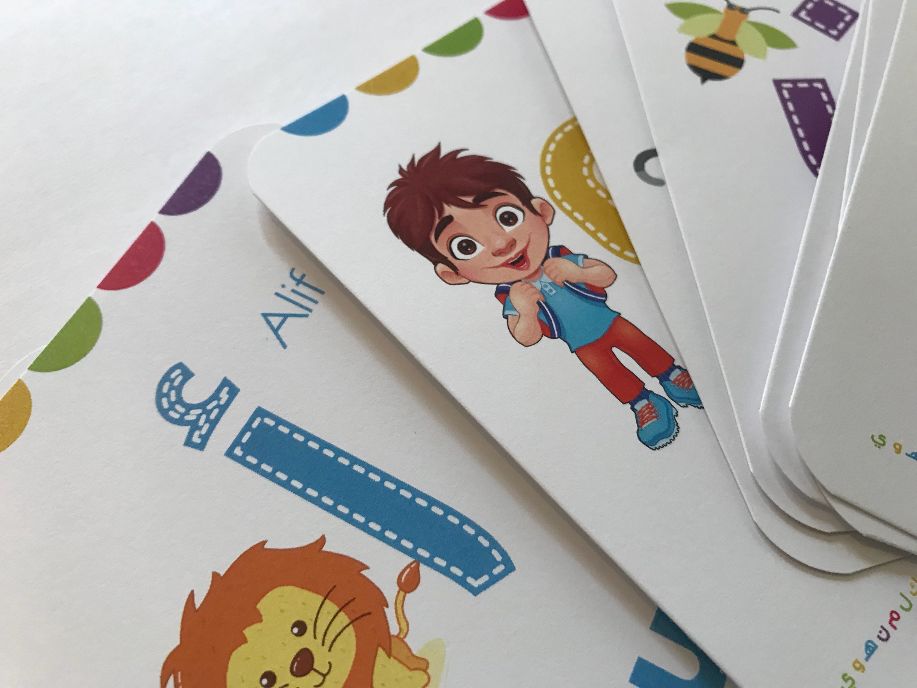 Arabic Alphabet Flash Cards for Kids – Colorful Arabic Letters Learning ...