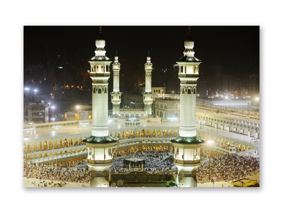 Islamic Canvas, Mecca Canvas, Kaaba Canvas at Hajj Canvas Wall Art ...