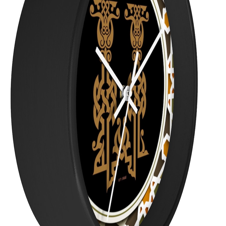 Islamic Wall Clock Calligraphy Wall Clock Arabic Calligraphy | Etsy