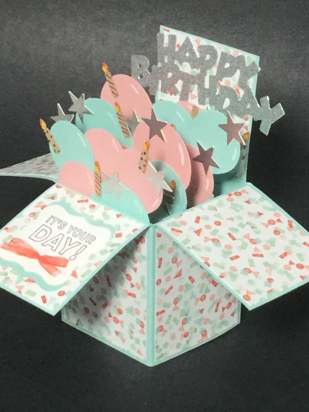 Handmade Card-in-a-box, Birthday - Etsy
