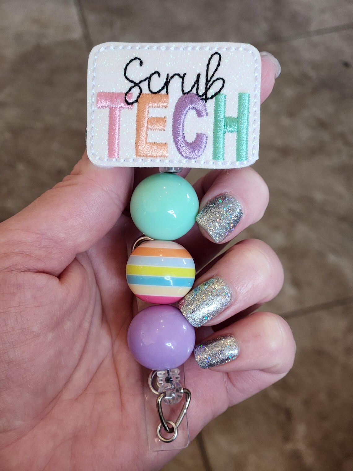 Scrub Tech Badge Reel - Etsy