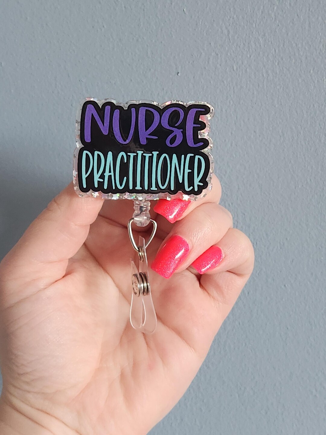 Nurse Practitioner Badge Reel, Cute Badge Reel Gift for Np, Id Holder ...