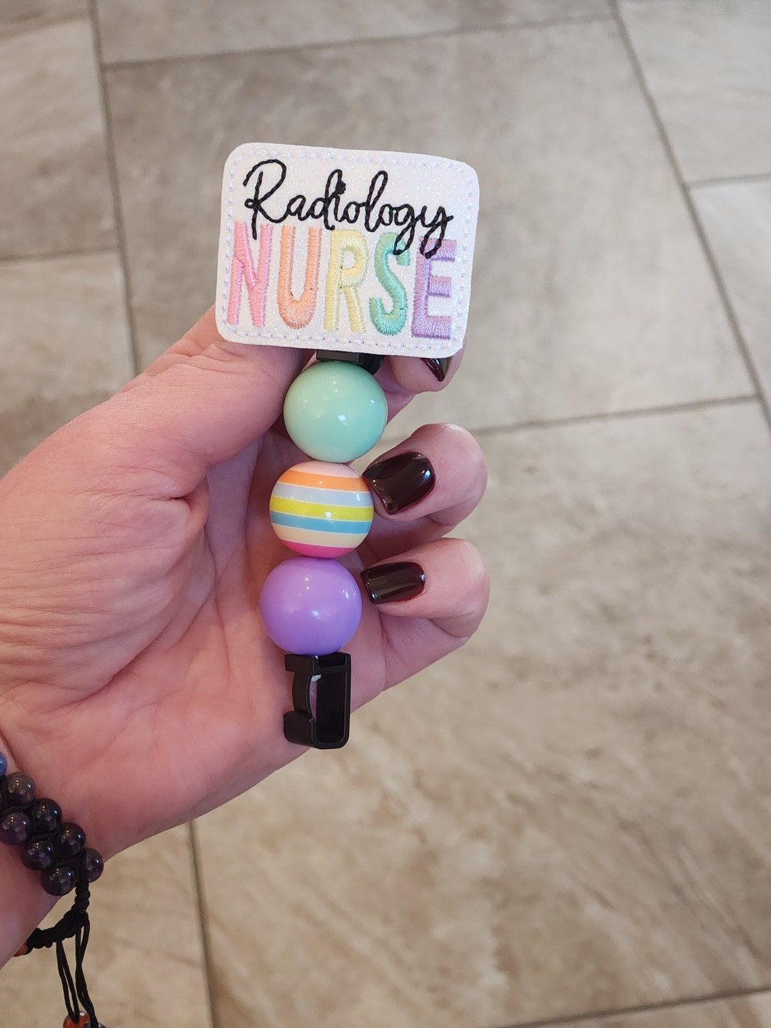 Radiology Nurse Retractable MRI Safe Badge Reel, Radiology Nurse Gift ...