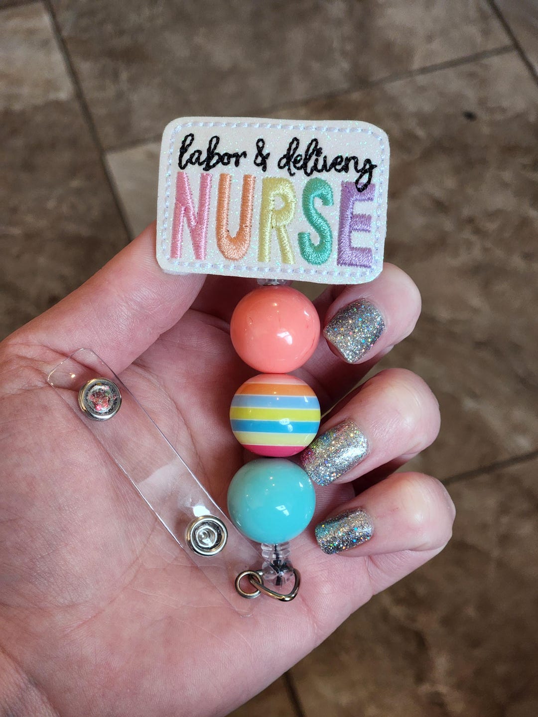 Labor and Delivery Nurse Badge Reel, Labor and Delivery Badge Holder ...