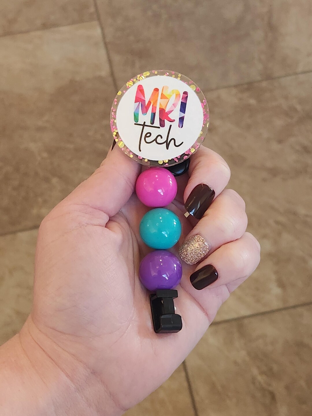 MRI Tech Retractable MRI Safe Badge Reel, Radiology Badge Clip, Badge ...