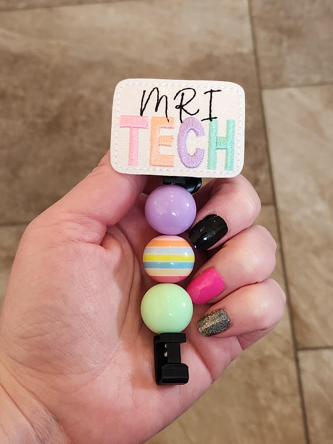 MRI Tech Retractable MRI Safe Badge Reel, Radiology Badge Clip, Badge ...