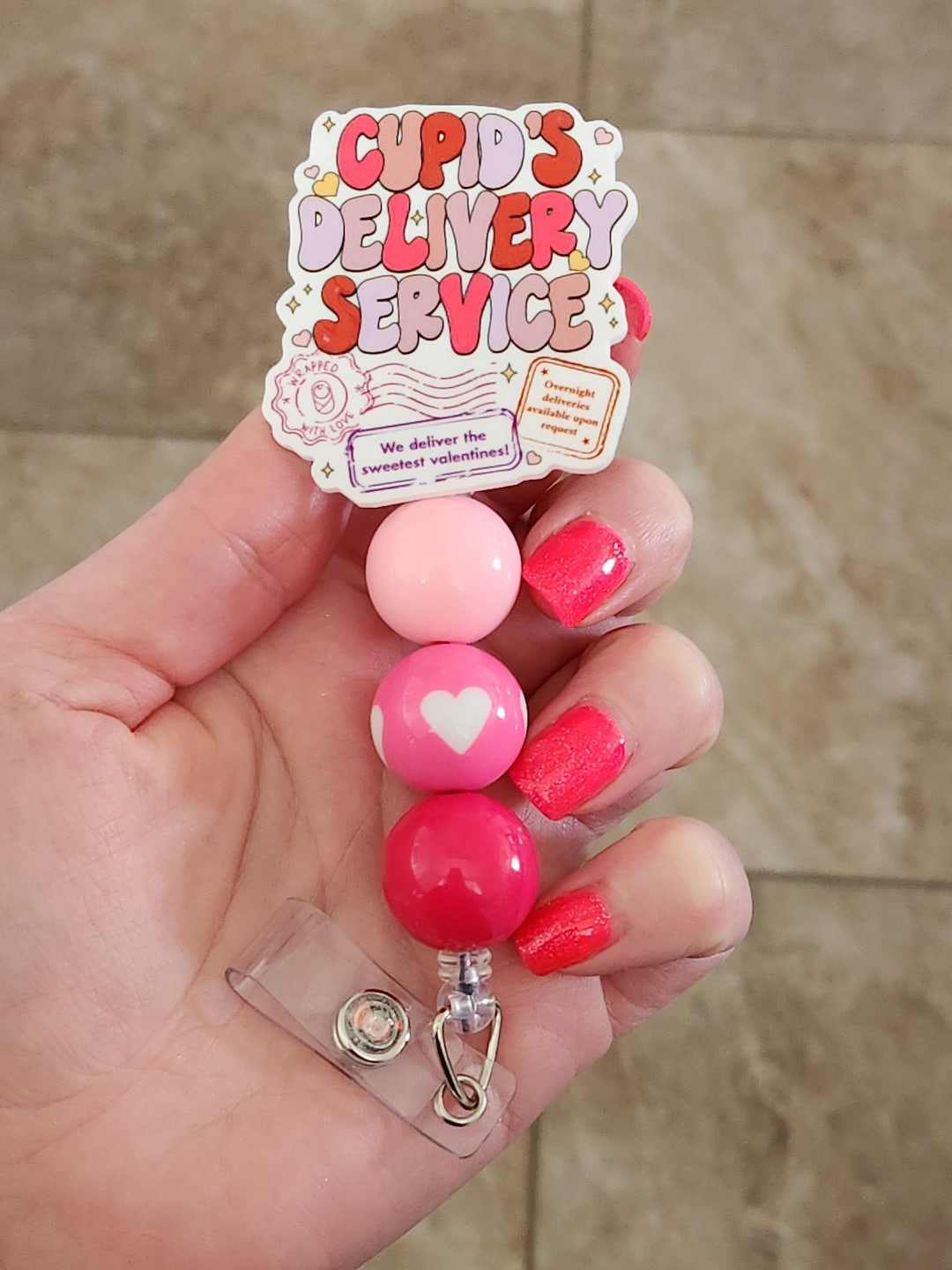 Cupid's Delivery Service L&d Theme Valentines Badge Reel - Etsy