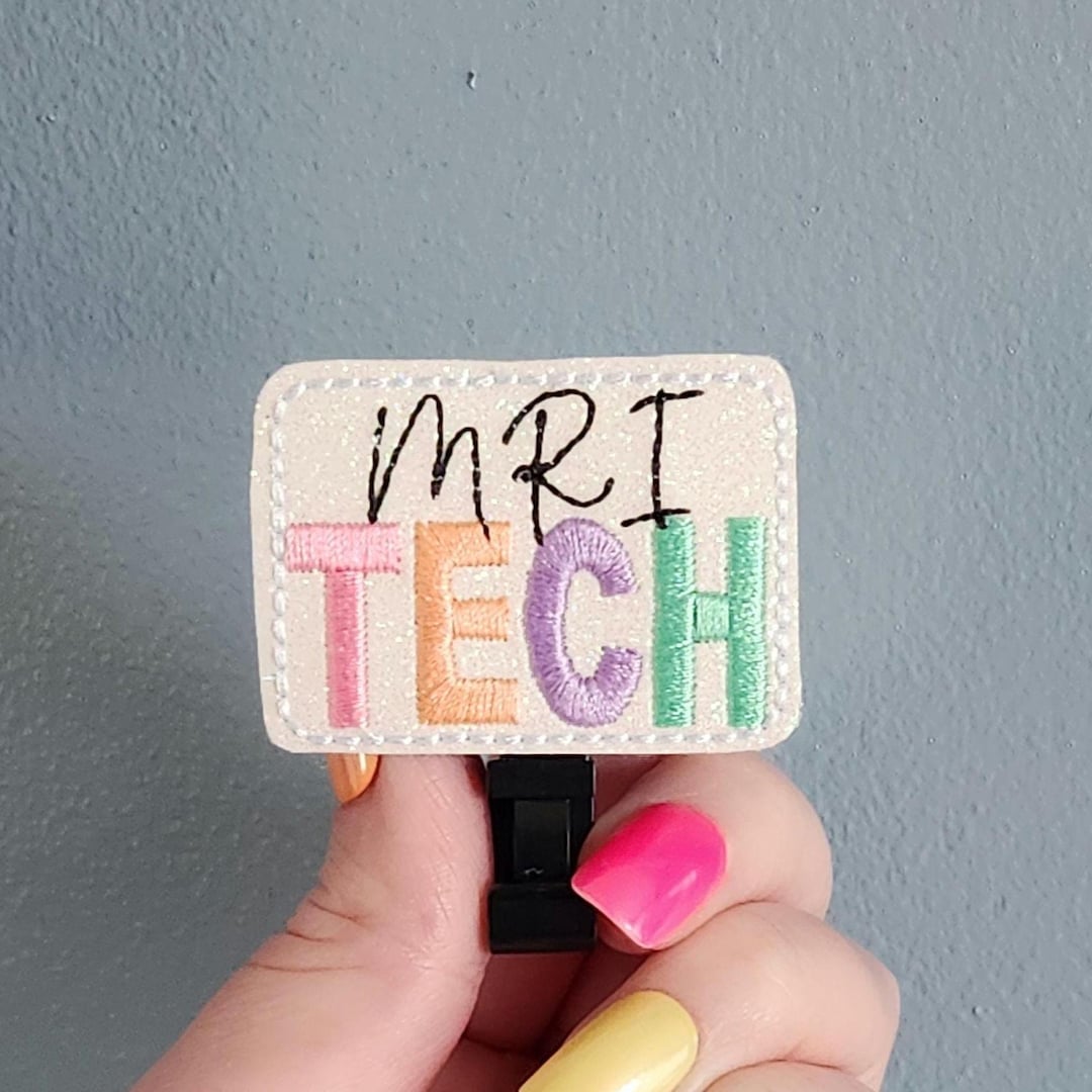 MRI Tech Retractable MRI Safe Badge Reel, Radiology Badge Clip, Badge ...