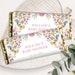 Colorful Wildflower Chocolate Wrapper Garden Floral Baby Shower Favors ...