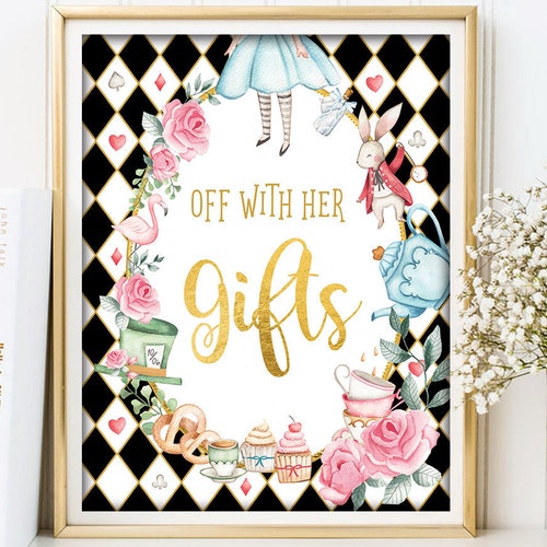ALICE IN WONDERLAND Printable Signs Instant Download - Etsy