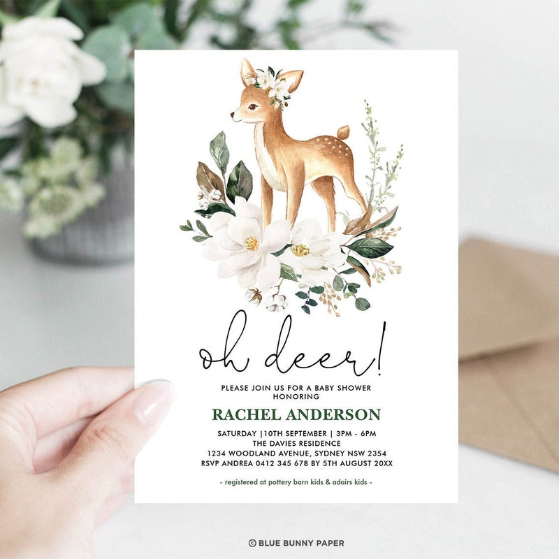 Deer Baby Shower - Etsy