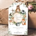Greenery Woodland Favor Tags. Forest Animals Party Printable. - Etsy
