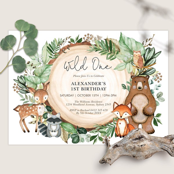 Woodland Birthday - Etsy