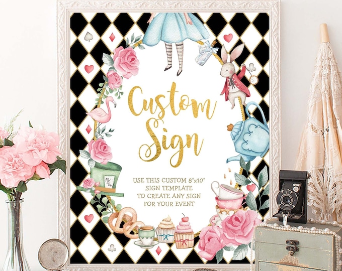 Alice in Wonderland this Way, That Way Signs - Etsy