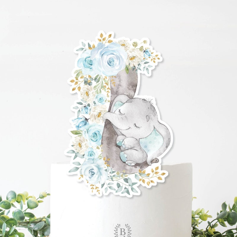 Elephant Cake Topper - Etsy