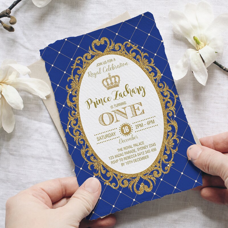Crown Invitation - Etsy UK