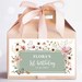 Editable Wildflower Birthday Party Favors, Boho Sage Green Gable Box ...