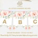 Girly Blush Floral Birthday Printable Banner. Pink Gold | Etsy