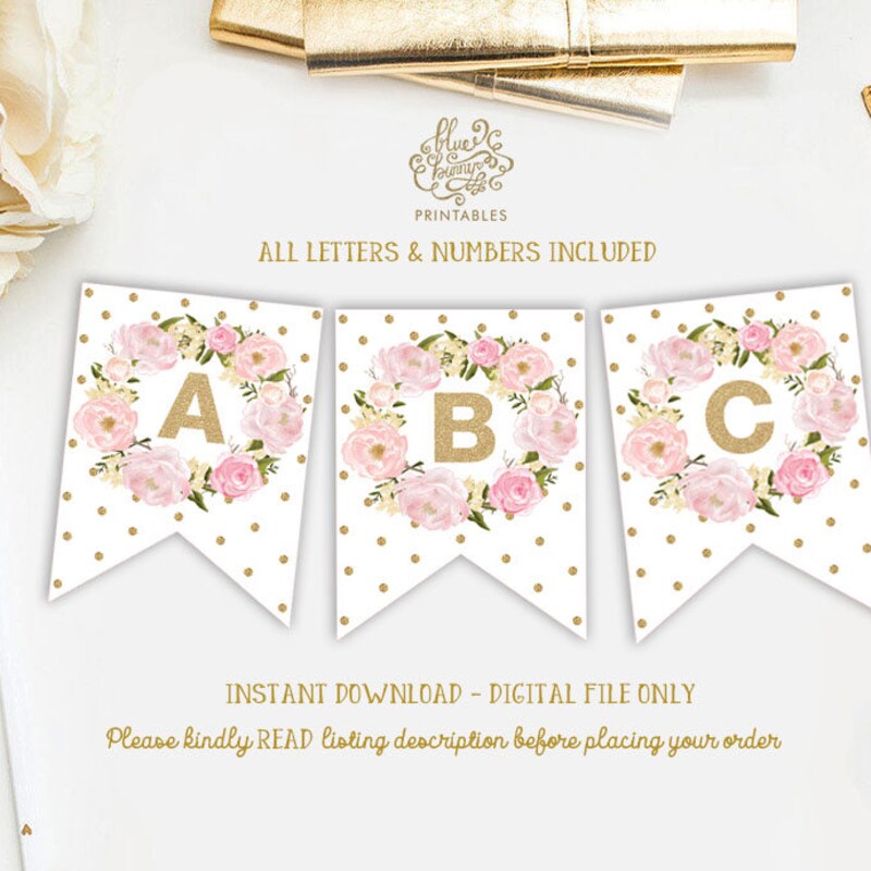 Letters on Bunting - Etsy