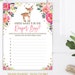 Woodland Deer Baby Shower GAMES PACKAGE. Blush Pink Gold Floral Forest ...