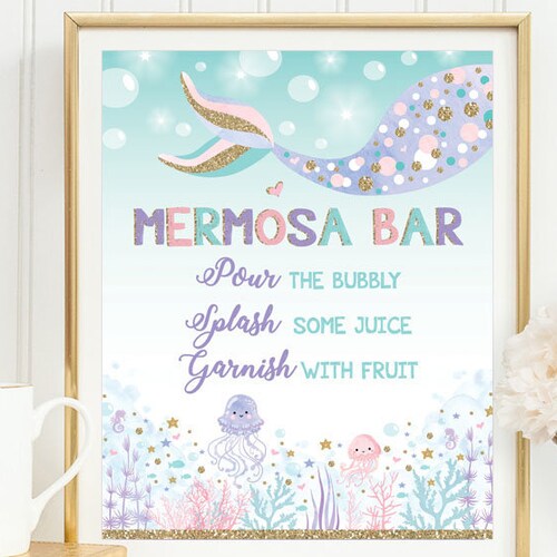 Mermaid Poms Ocean Poms Mermaid Party Decor Mermaid | Etsy