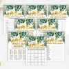 Tropical Safari Animals Seating Chart Template, Jungle Baby Shower ...