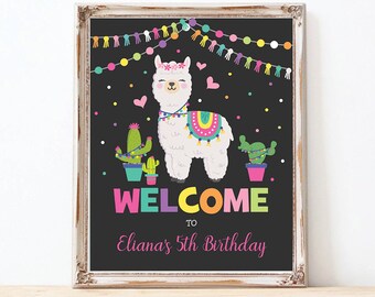 Llama Welcome Baby Shower Sign - Etsy