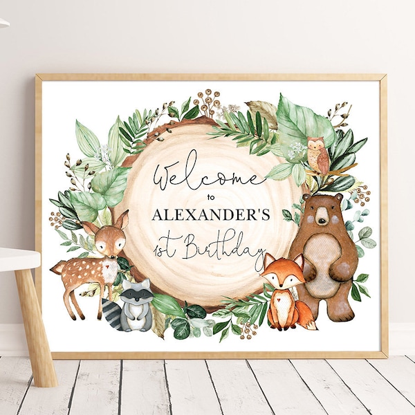 Woodland Birthday - Etsy