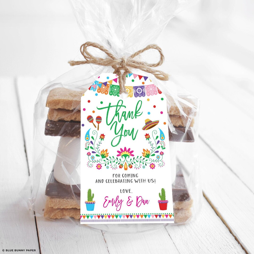 Fiesta Favor Tag, Mexican Fiesta Birthday, Little Senorita Baby Shower ...
