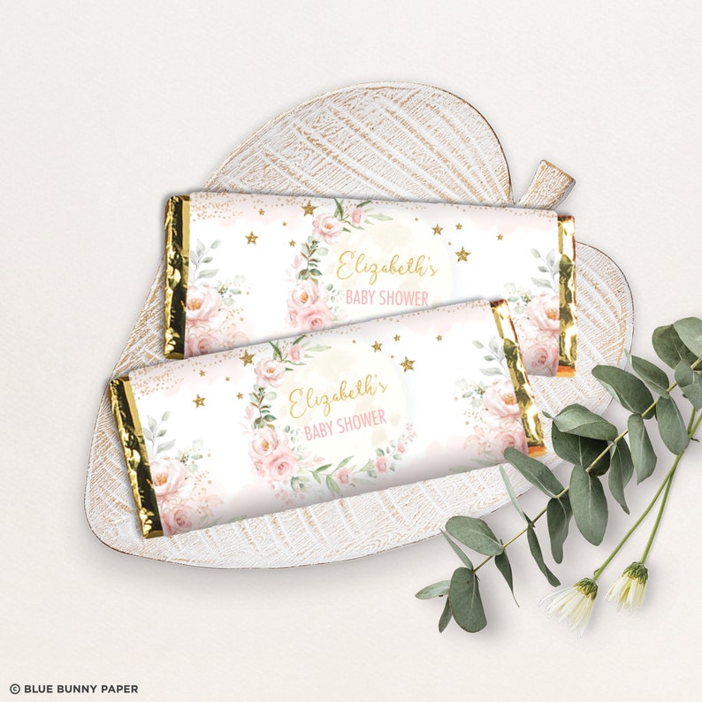 EDITABLE Moon & Star Chocolate Bar Wrapper Twinkle Twinkle - Etsy