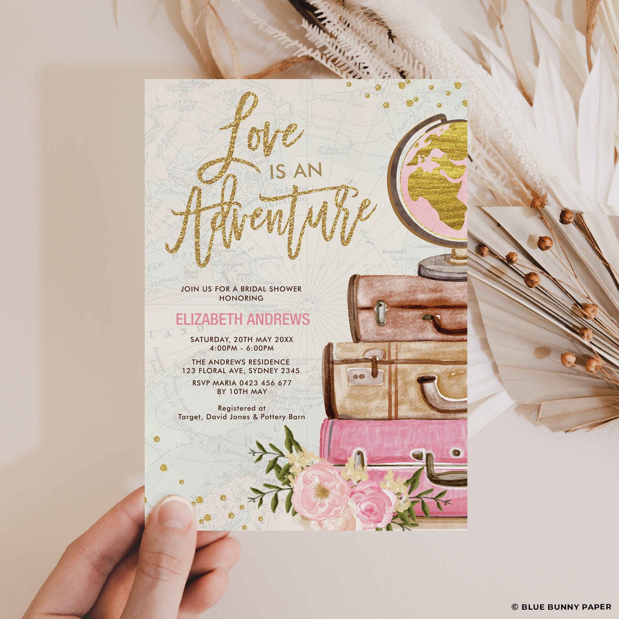 Destination wedding bridal shower invitations | Beachweddingtips.com
