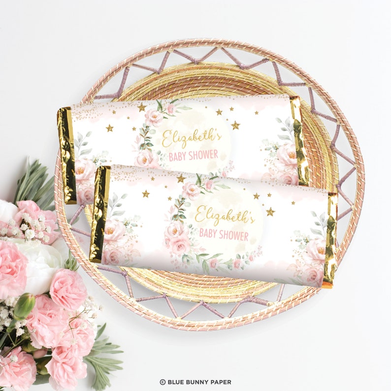 EDITABLE Moon & Star Chocolate Bar Wrapper Twinkle Twinkle - Etsy