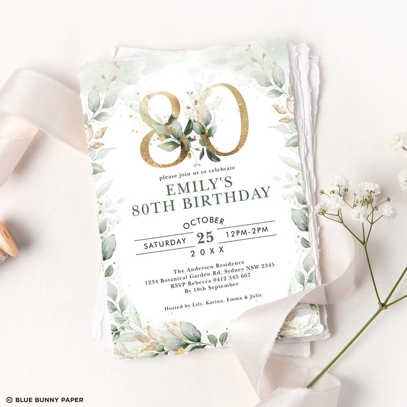 Botanical Invitation - Etsy
