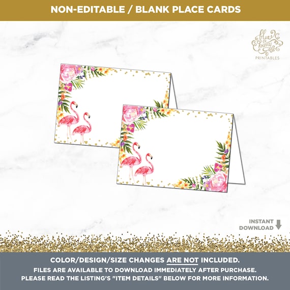 Flamingo Food Tent Labels. Tropical Baby Shower Birthday Pool Party ...