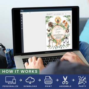 EDITABLE Puppy Baby Shower Sign Template, DIY Dogs Birthday Party ...