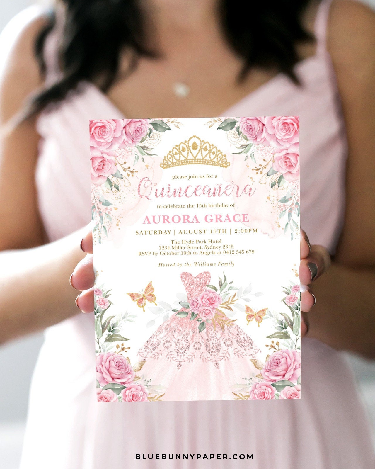 Princess Dress Invitation Template