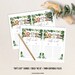 Jungle Safari Gift List Printable Card Greenery Wild Animals - Etsy