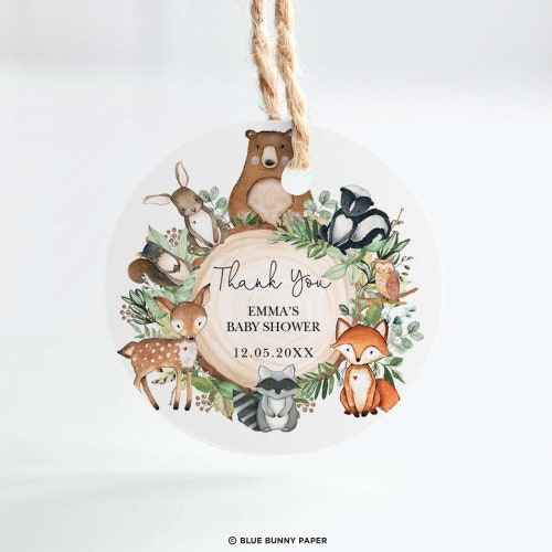 Greenery Woodland Animals Birthday Printable Decor. Forest - Etsy