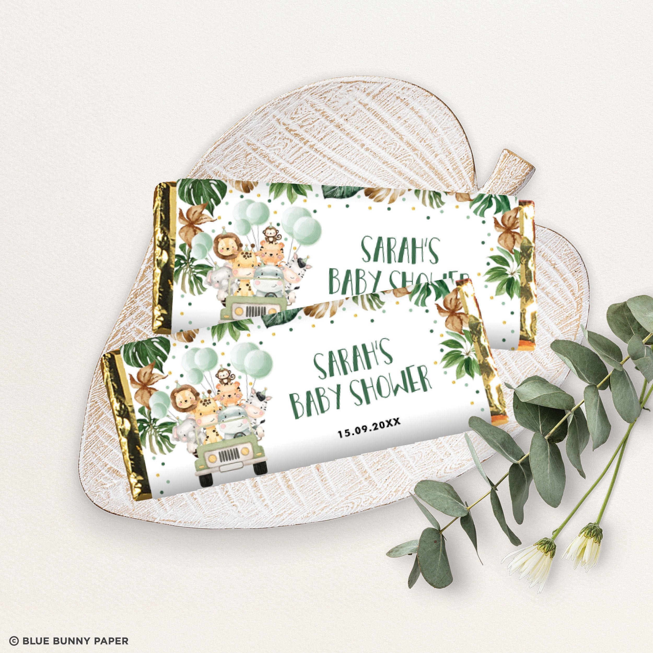 Jungle Safari Bar Wrapper, Candy Bar Wrapper Printable Jungle animals ...