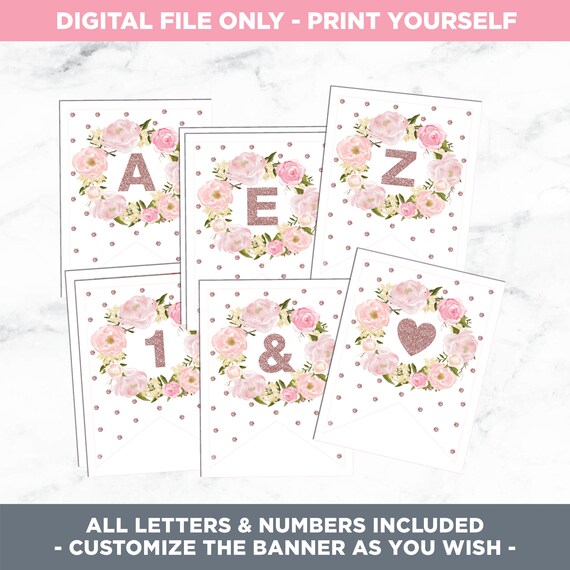 Printable Girly Letters